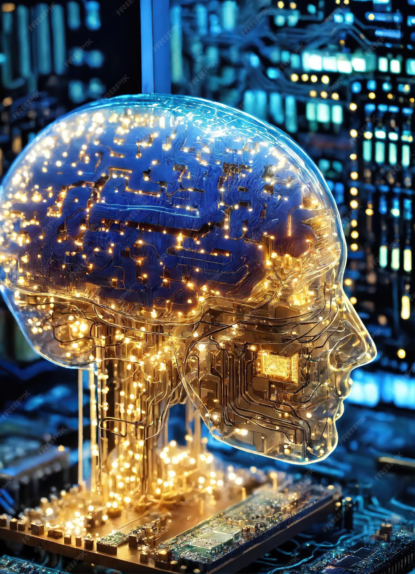 Premium Photo | Advanced Technology Concept Visualization Circuit Board CPU Processor Microchip ...