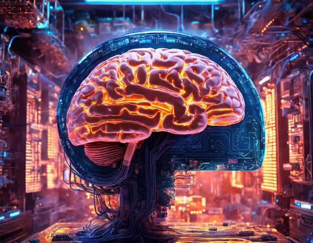 Advanced Technology Concept Visualization Circuit Board CPU Processor Microchip Starting ...