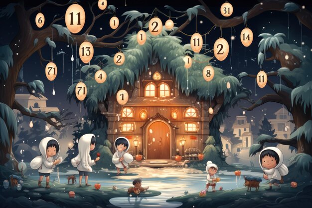 Premium Photo | Advent Calendars Generative AI Premium Photo | Advent Calendars Generative AI