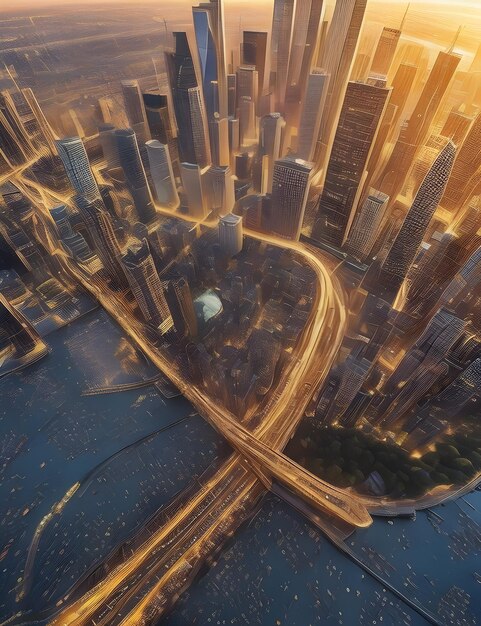 Premium AI Image | Aerial View City Premium AI Image | Aerial View City