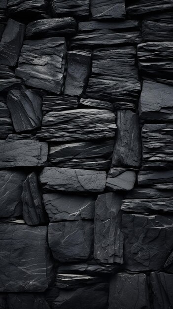 Premium AI Image | Aesthetic Arranged Black Stones Background Premium AI Image | Aesthetic Arranged Black Stones Background