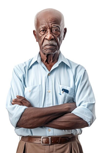 Premium AI Image | African American man with a stern facial expression Premium AI Image | African American man with a stern facial expression