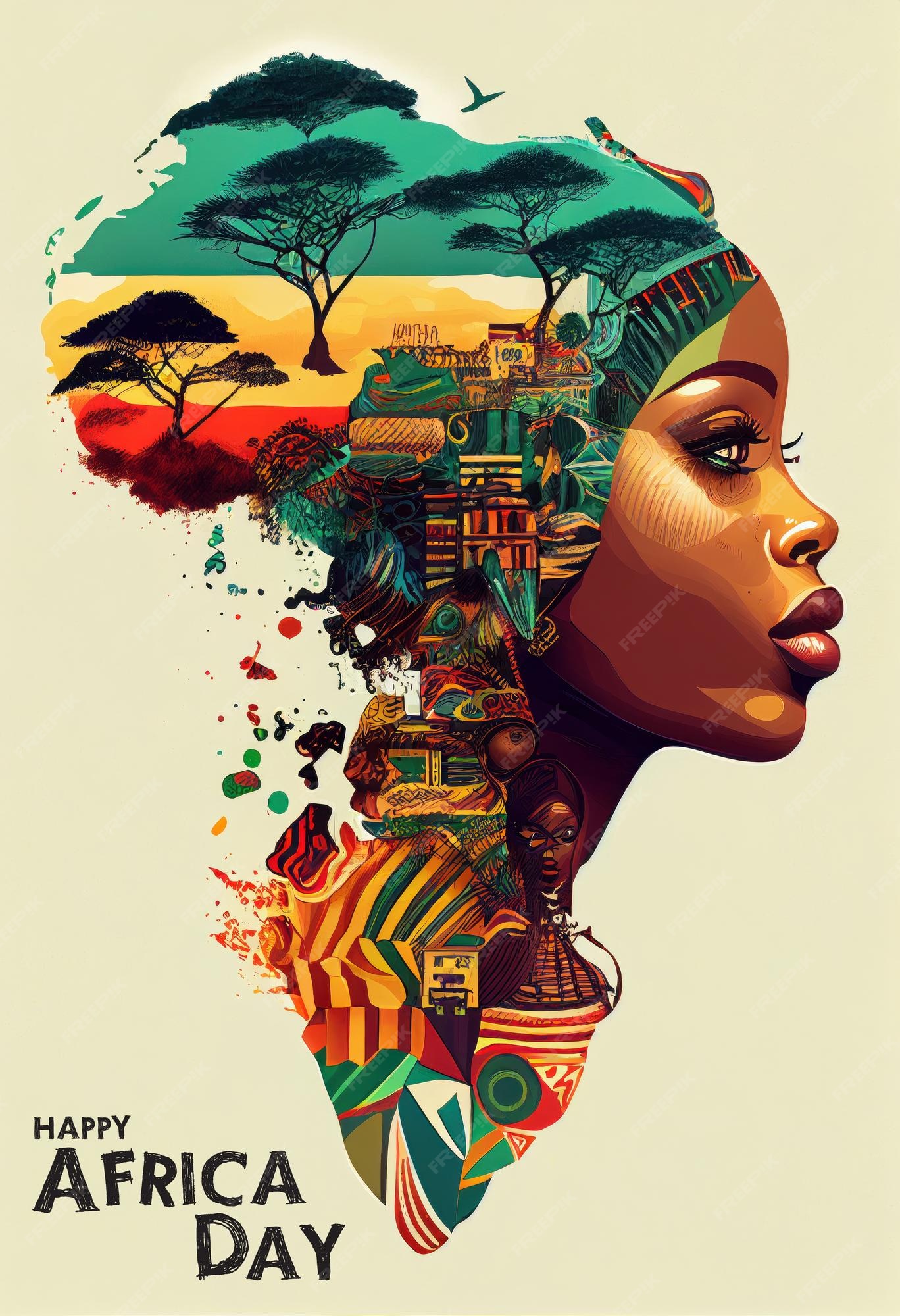 Premium Photo | African people colorful illustration africa day concept ... Premium Photo | African people colorful illustration africa day concept ...