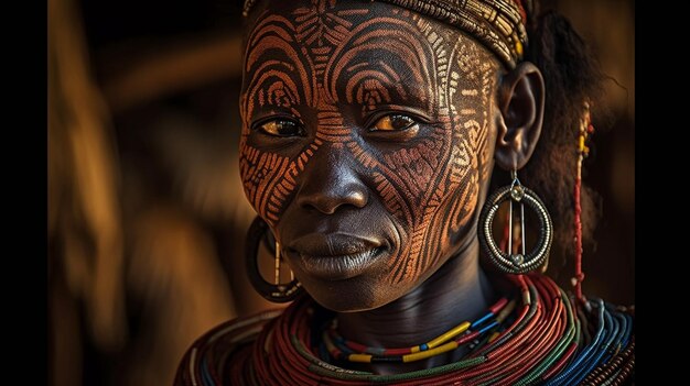 Premium Ai Image African Tribes Intimate And Powerful Portraits Capturing The Beauty And