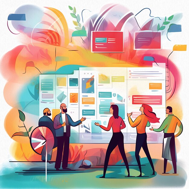Premium AI Image | agile methodology vector Premium AI Image | agile methodology vector
