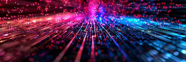 AI algorithm neural networks and data processing elements Conceptual image on AI development ...