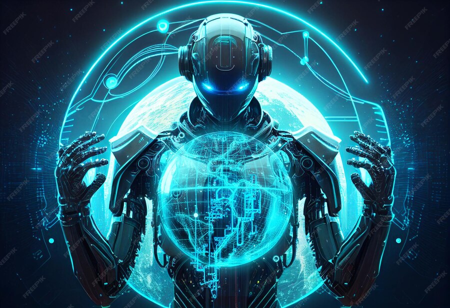 Premium Photo | AI Artificial intelligence holding planet Earth AI ... Premium Photo | AI Artificial intelligence holding planet Earth AI ...