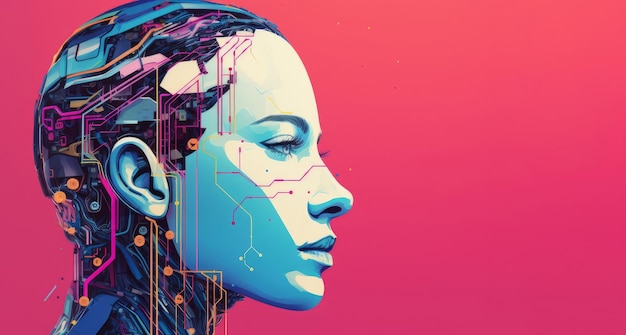 Premium AI Image | Ai Artificial intelligence humanoid robot Premium AI Image | Ai Artificial intelligence humanoid robot