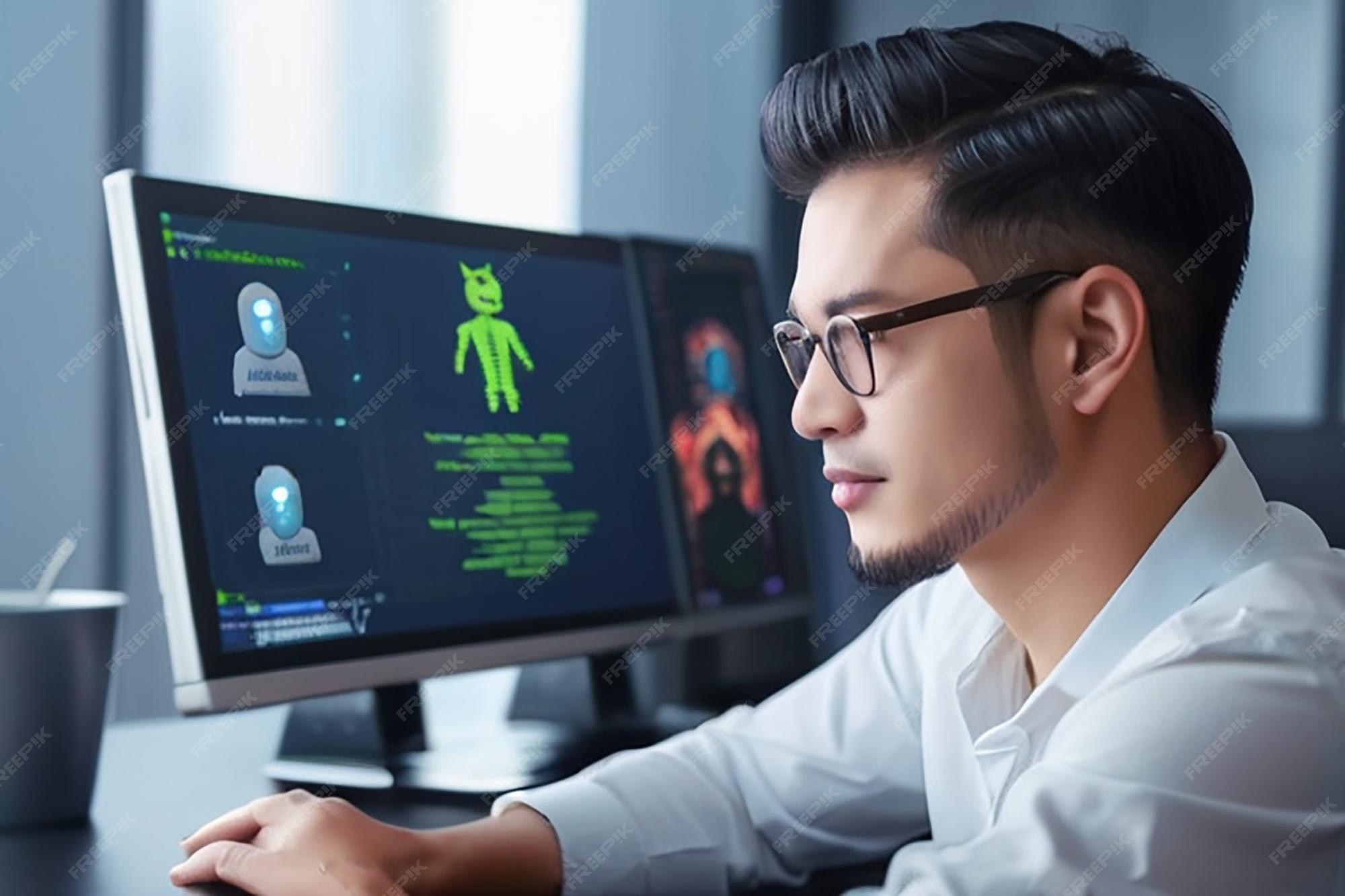 Premium Photo | Ai chat GPT programmer coding compiler encode debug and developer application ...