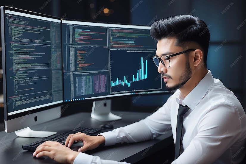 Premium Ai Image Ai Chat Gpt Programmer Coding Compiler Encode Debug