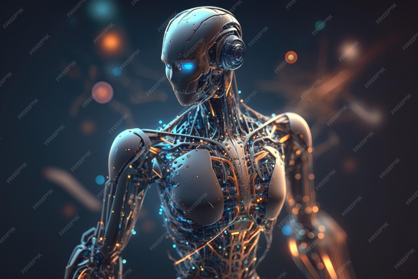 Premium Ai Image Ai Communication Network Artificial Intelligence Data Mining Deep Learning