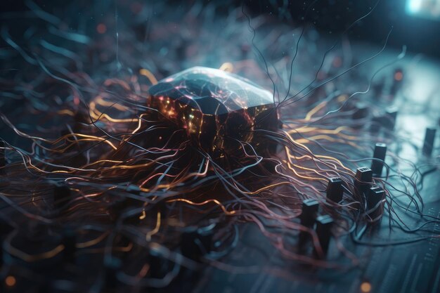 Premium AI Image | AI Communication network Artificial Intelligence ...