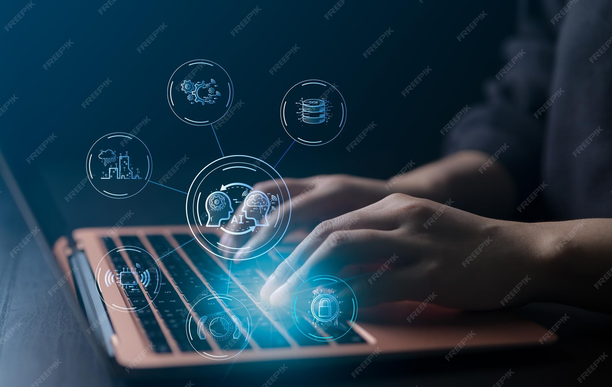 Premium Photo | Ai the concept of artificial intelligence use analytics ...