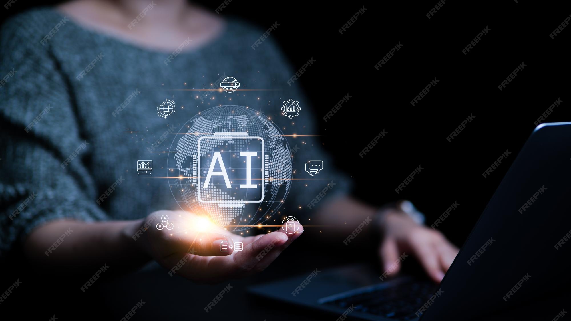 Premium Photo | Ai the concept of artificial intelligence use analytics ...