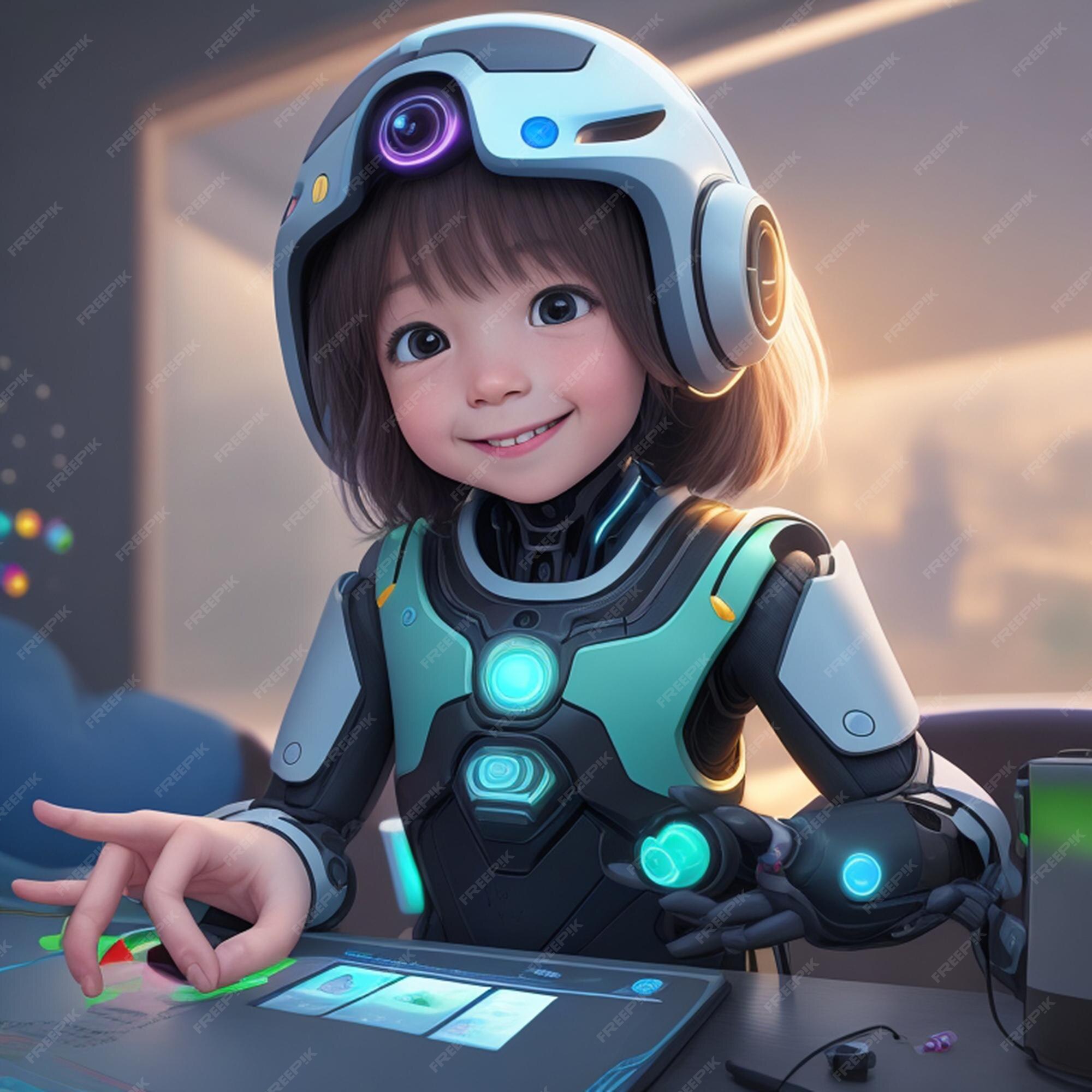 Premium Photo | AI concept with Child at morning Premium Photo | AI concept with Child at morning