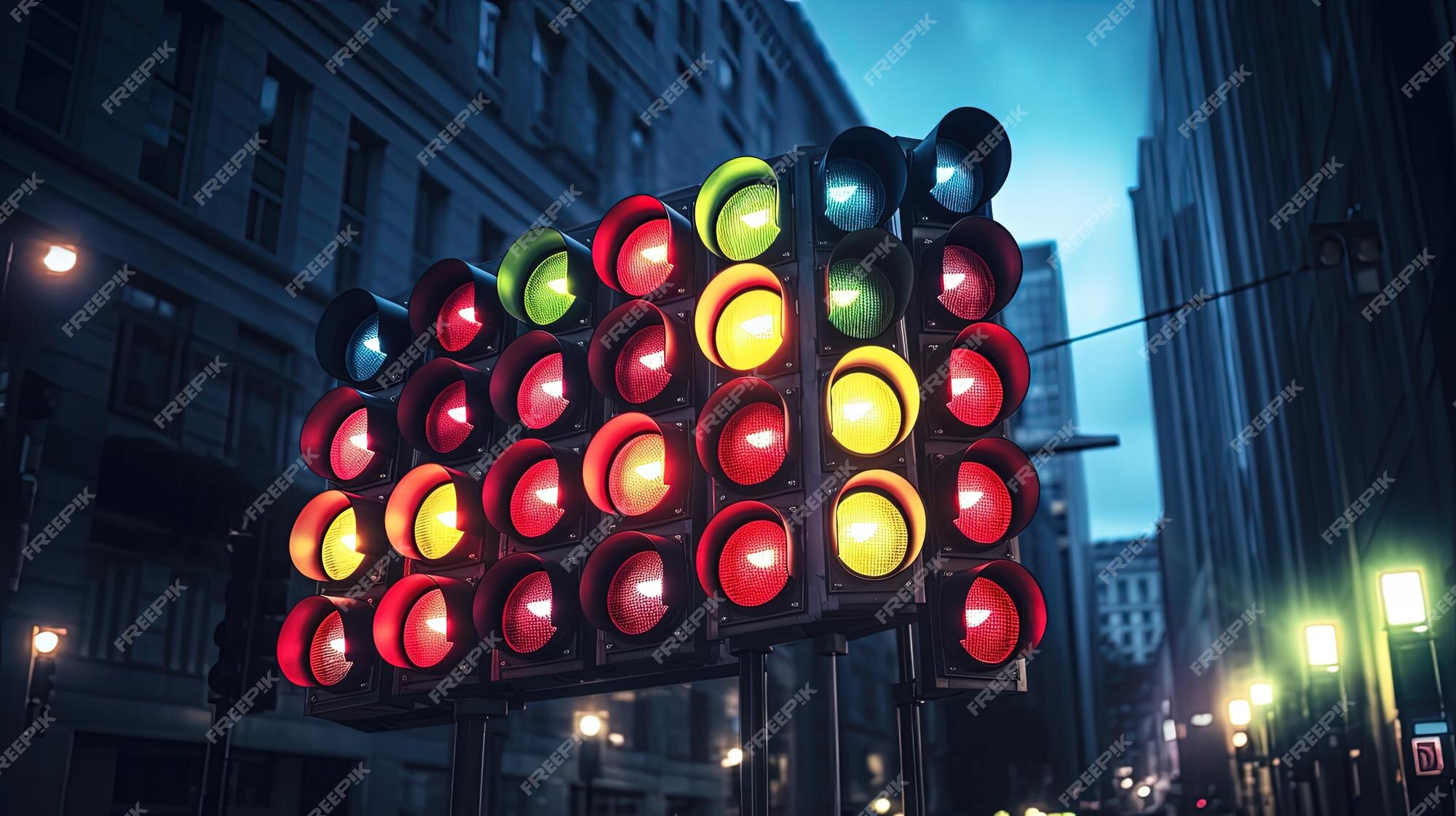 Premium Photo | Ai controlled traffic lights Premium Photo | Ai controlled traffic lights