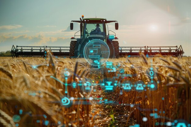 AI Data Analysis Enhancing Futuristic Agriculture Efficiency | Premium ... AI Data Analysis Enhancing Futuristic Agriculture Efficiency | Premium ...