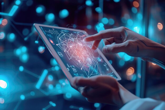 Premium Photo Ai Data Science Digital Technology Concept Computer Programmer Using Digital 9923