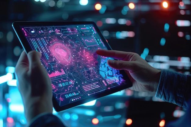 Premium Photo | AI data science digital technology concept Computer programmer using digital ...