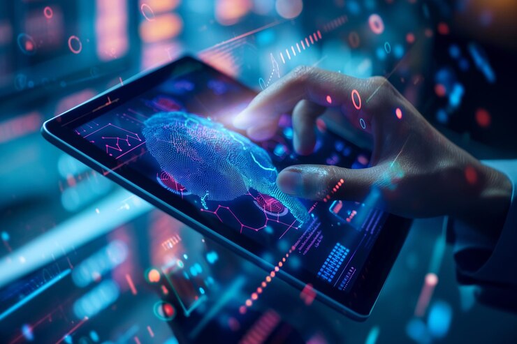 Premium Photo | AI data science digital technology concept Computer programmer using digital ...