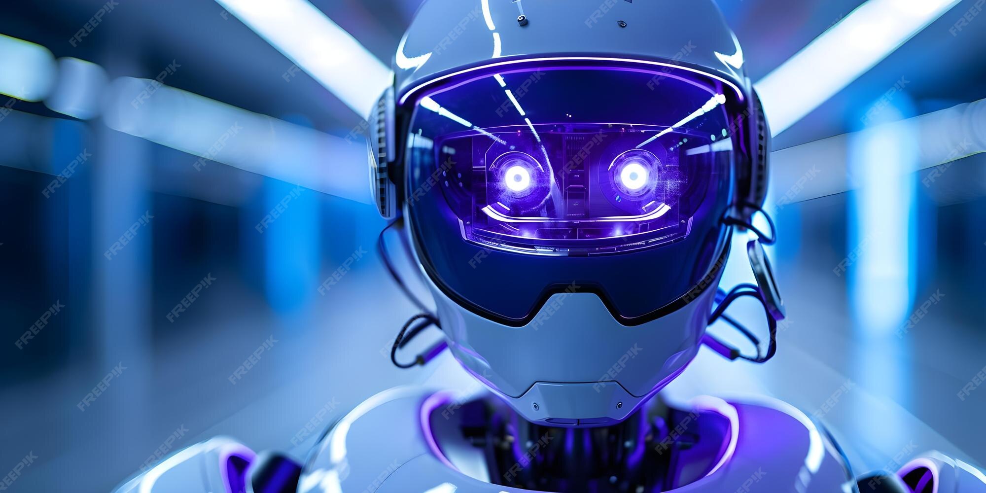 AI and deep learning used to create advanced robotic entity Concept Artificial Intelligence Deep ...