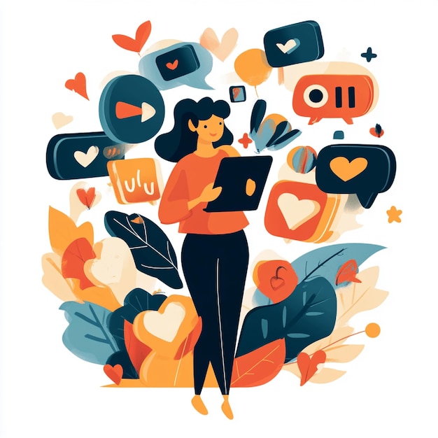 Ai Generated Creating engaging content for social media | Premium AI ... Ai Generated Creating engaging content for social media | Premium AI ...