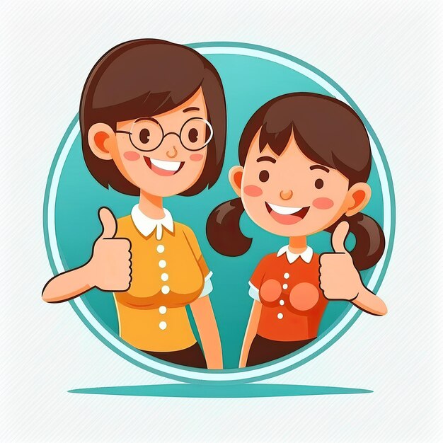 Premium Ai Image Ai Generated Illustration Happy Mother And Daughter
