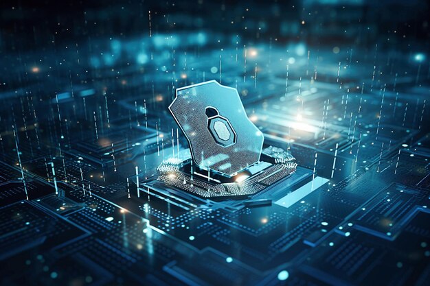 Premium Photo Ai Generative Cyber Security The Concept Of Data Protection