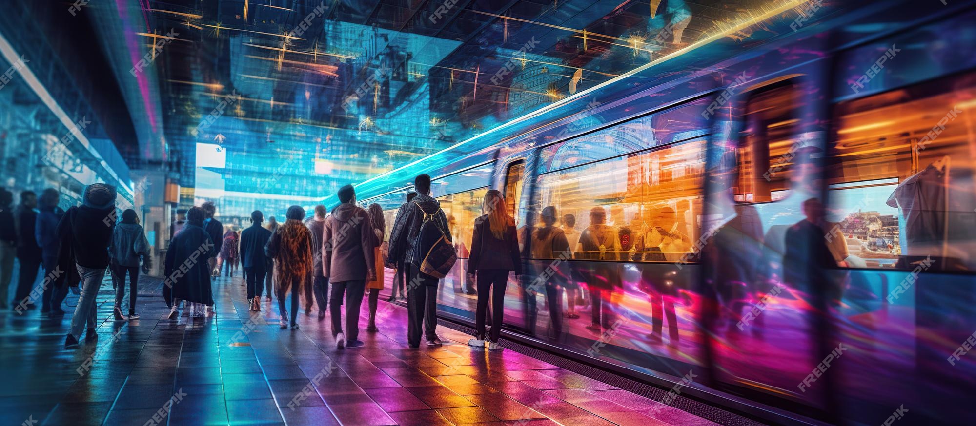 Premium AI Image | AI is revolutionizing public transportation Premium AI Image | AI is revolutionizing public transportation