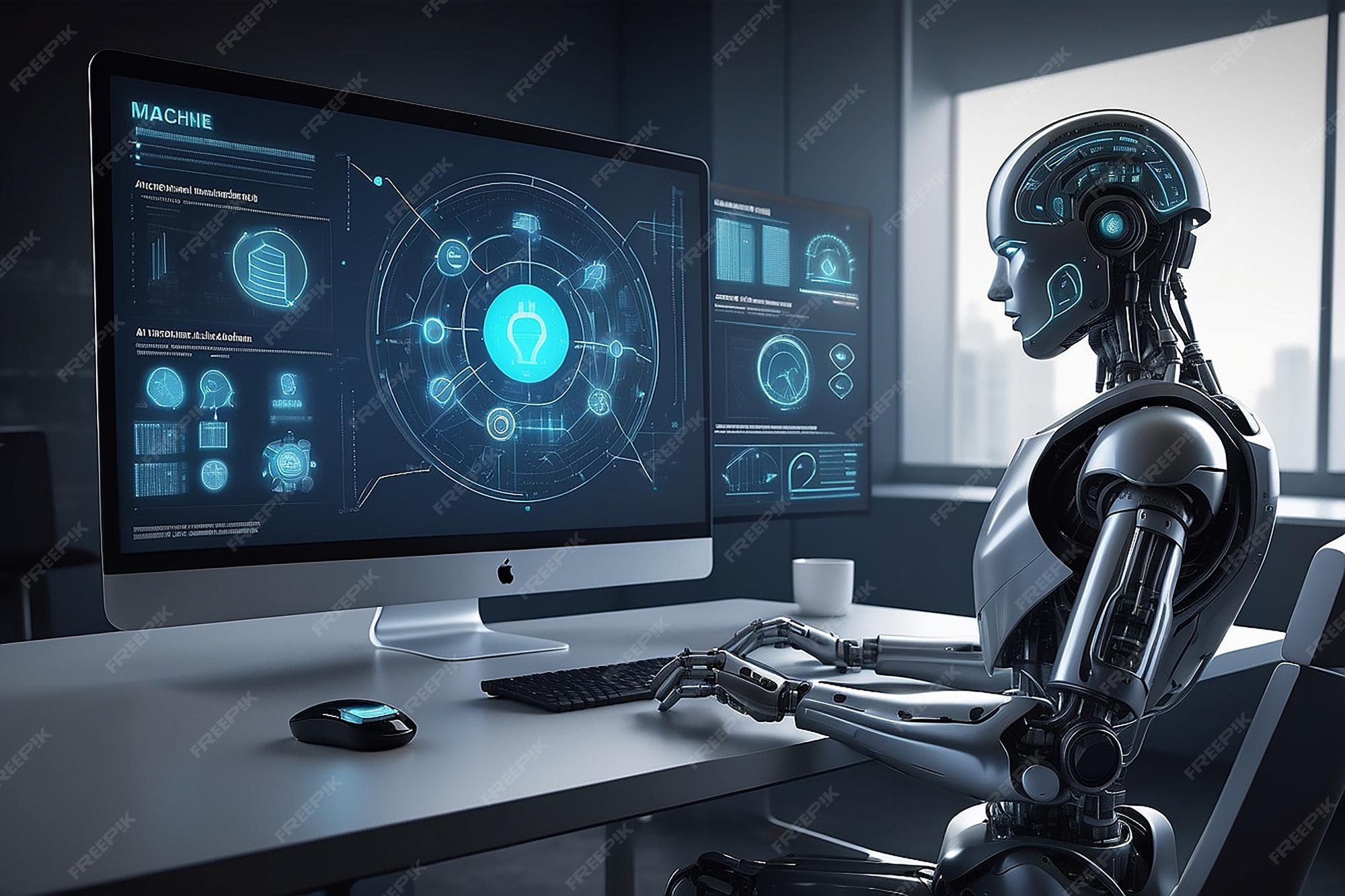 Premium Photo | AI Learning and Artificial Intelligence Concept Icon ...