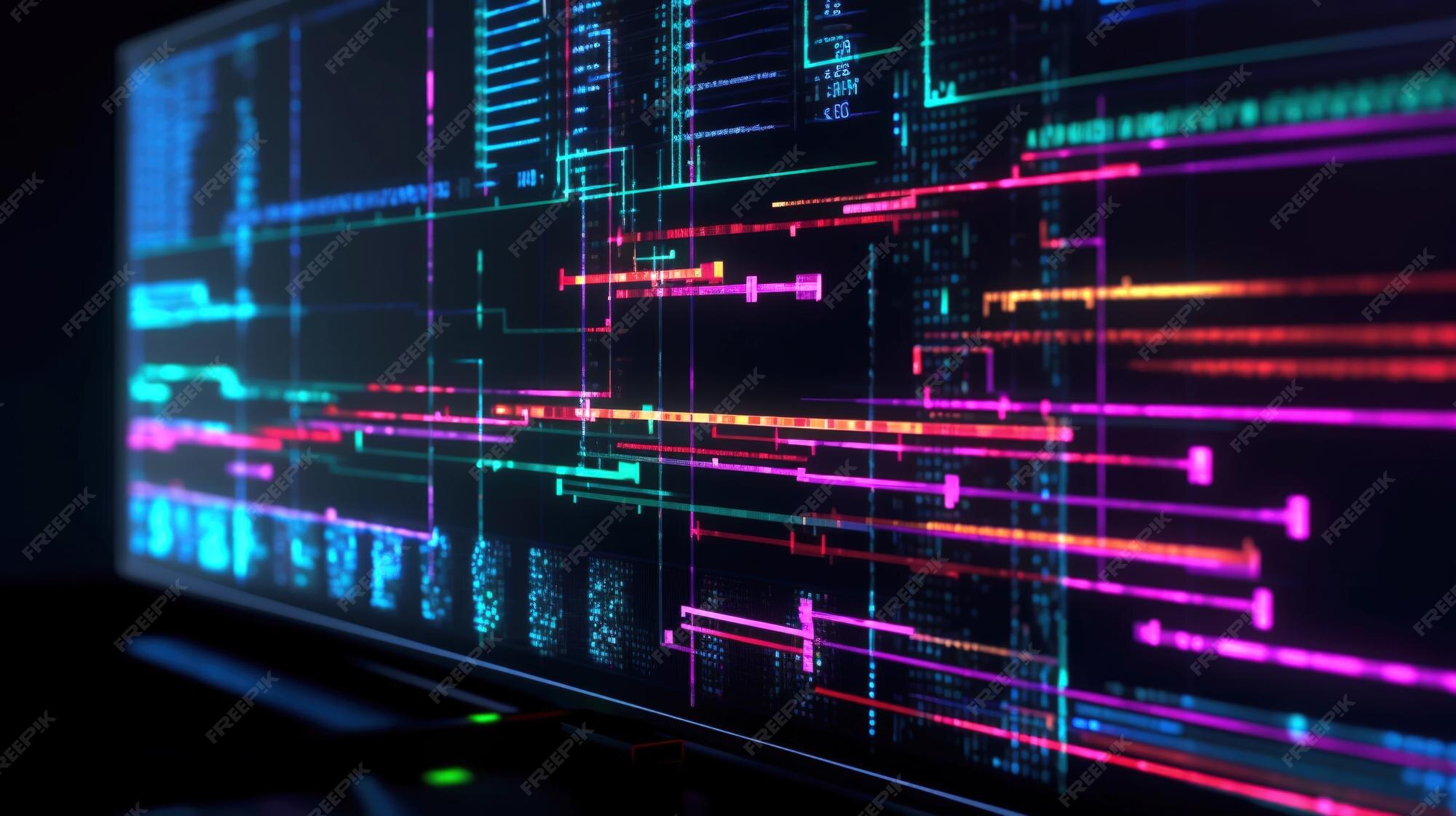 Premium Photo | AI programming interface with code and algorithm ...