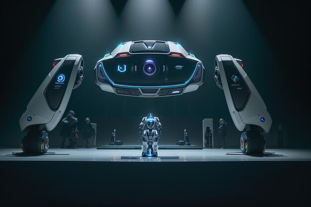 Premium AI Image | AI Robotics Symposium Showcasing Innovation Premium AI Image | AI Robotics Symposium Showcasing Innovation