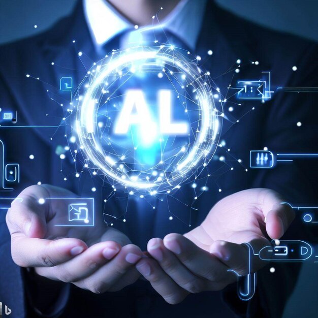 Premium Photo | Ai tech businessman show virtual graphic Global ... Premium Photo | Ai tech businessman show virtual graphic Global ...