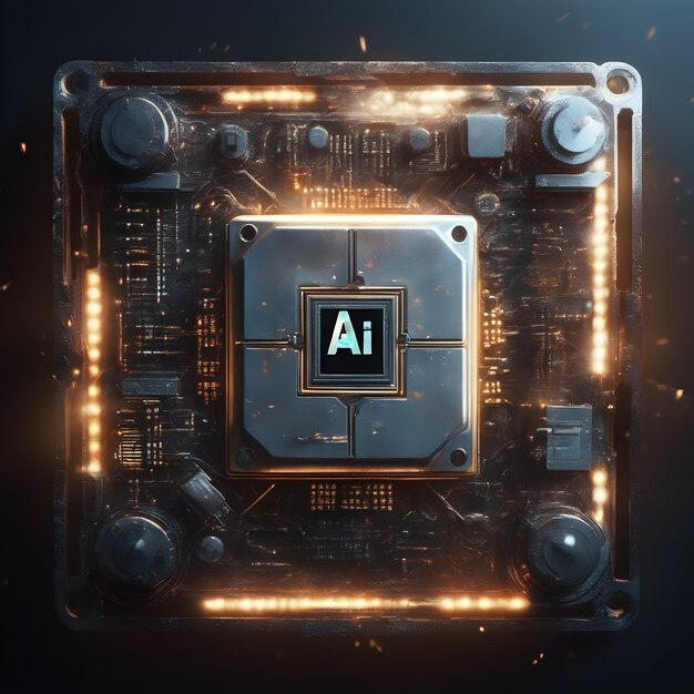 Premium Ai Image Ai Technology Microchip