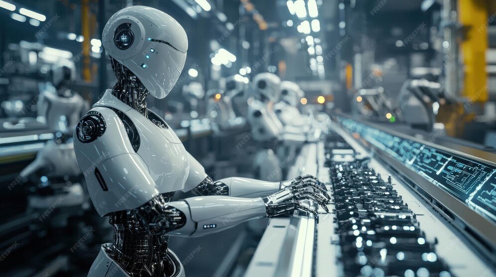 An Aidriven Autonomous Factory With Robots Assembling Products On The