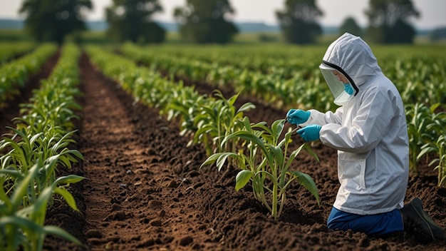 Aidriven Crop Disease Detection And Prevention Premium Ai Generated Image