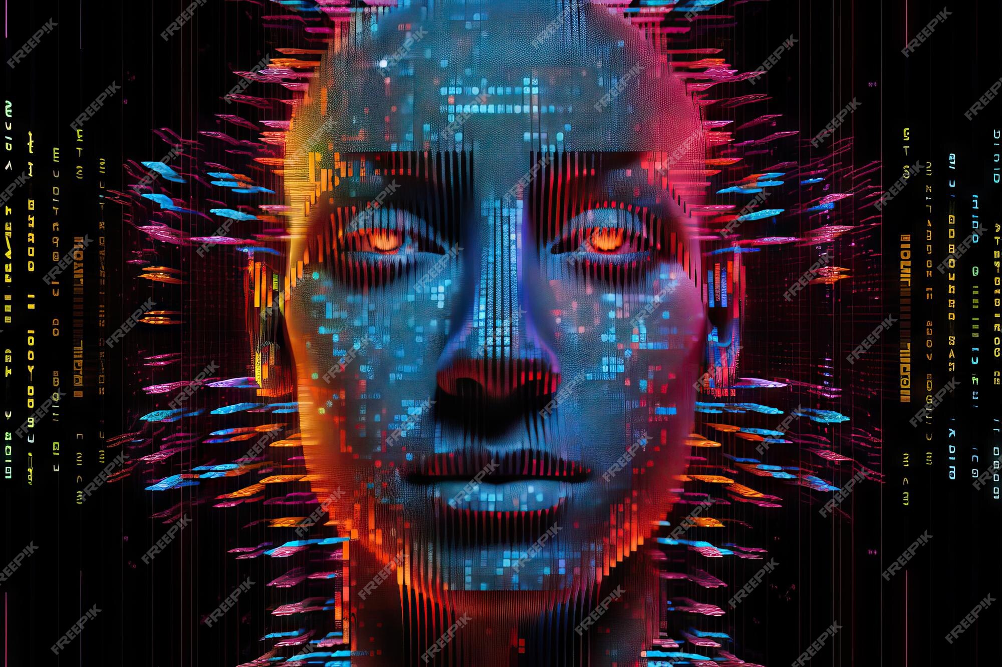 Premium Photo | AIgenerated abstract portrait of a woman with colorful ... Premium Photo | AIgenerated abstract portrait of a woman with colorful ...