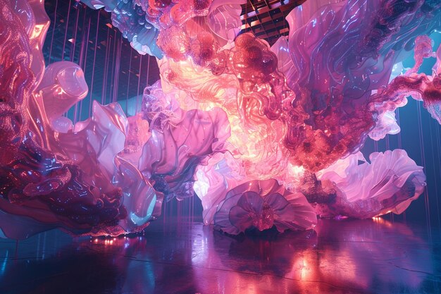 Premium Photo | AIgenerated Gpowered immersive art installations Premium Photo | AIgenerated Gpowered immersive art installations