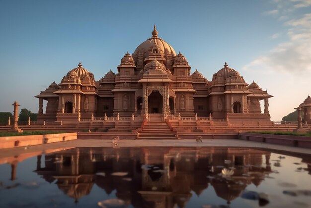 Premium AI Image | Akshardham Temple Delhi India Premium AI Image | Akshardham Temple Delhi India