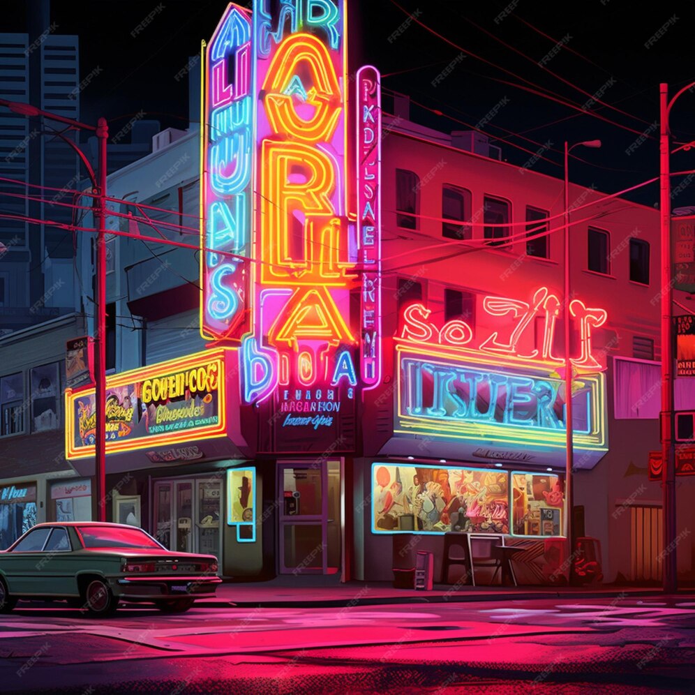 Premium Ai Image The Allure Of Neons Glowing Allure