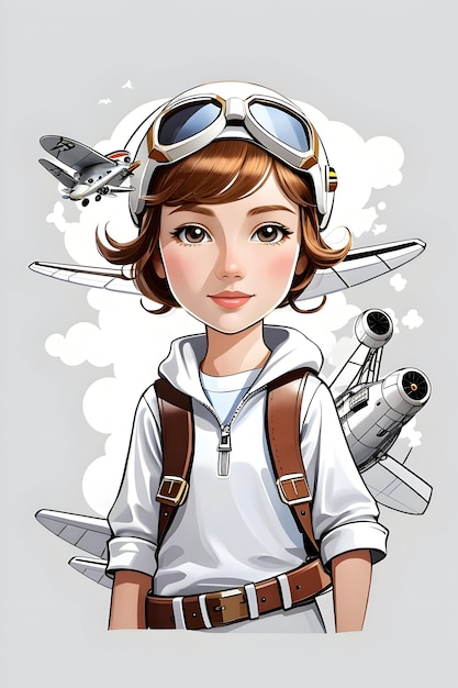 Premium AI Image | Amelia Earhart aviation pioneer first woman to fly ... Premium AI Image | Amelia Earhart aviation pioneer first woman to fly ...