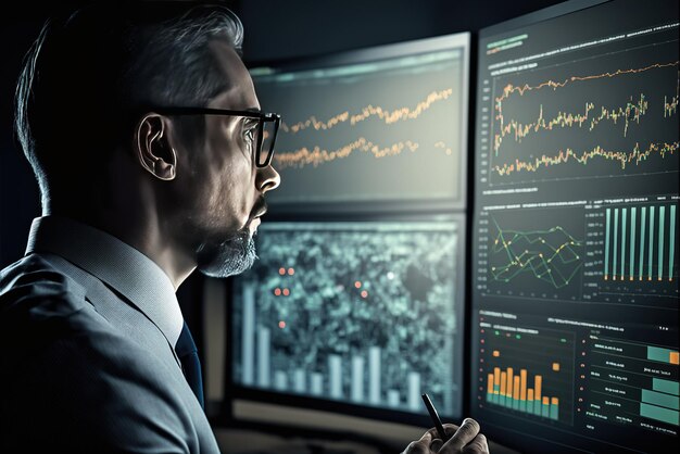 Premium Photo | Analyst working on business analytics dashboard Premium Photo | Analyst working on business analytics dashboard