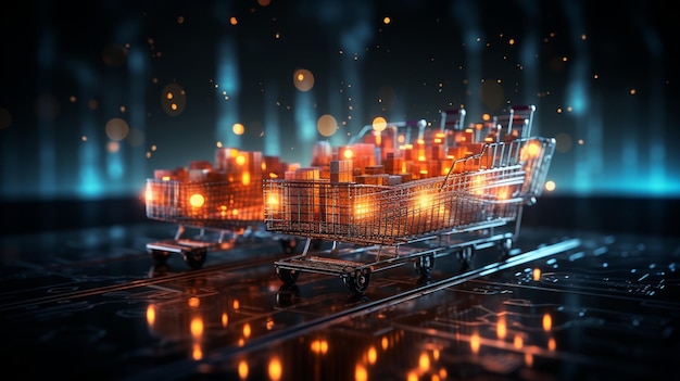 Premium AI Image | Analyzing Ecommerce Data and Analytics Premium AI Image | Analyzing Ecommerce Data and Analytics