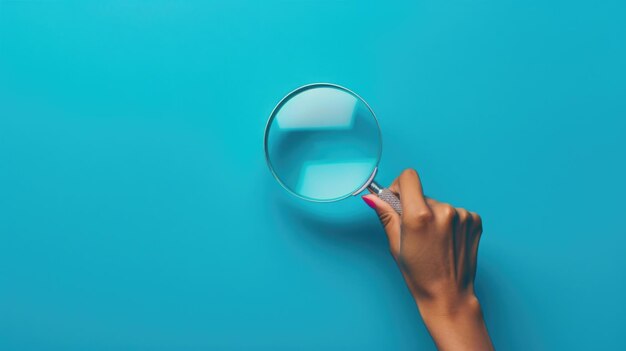 Analyzing A Glass Mirror Premium Ai Generated Image