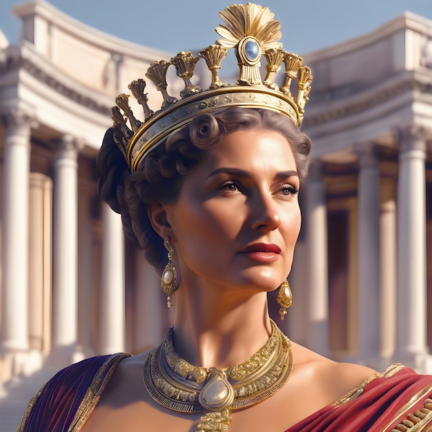 Premium AI Image | Ancient Roman Queen Premium AI Image | Ancient Roman Queen