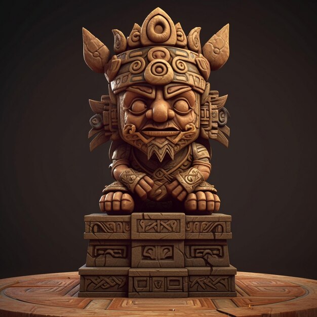 Premium Ai Image Ancient Totem