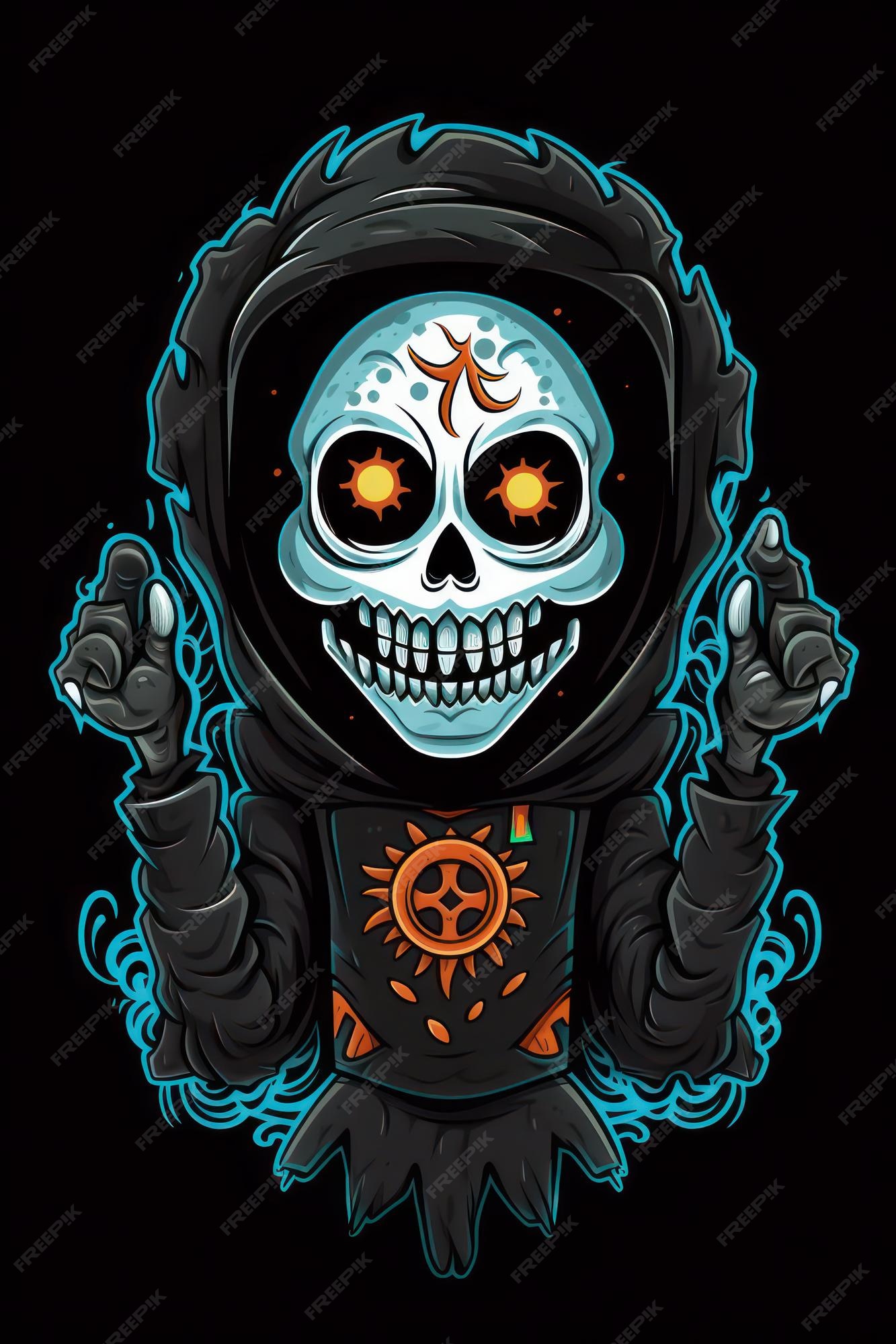 Premium Ai Image Angry Ghost Logo