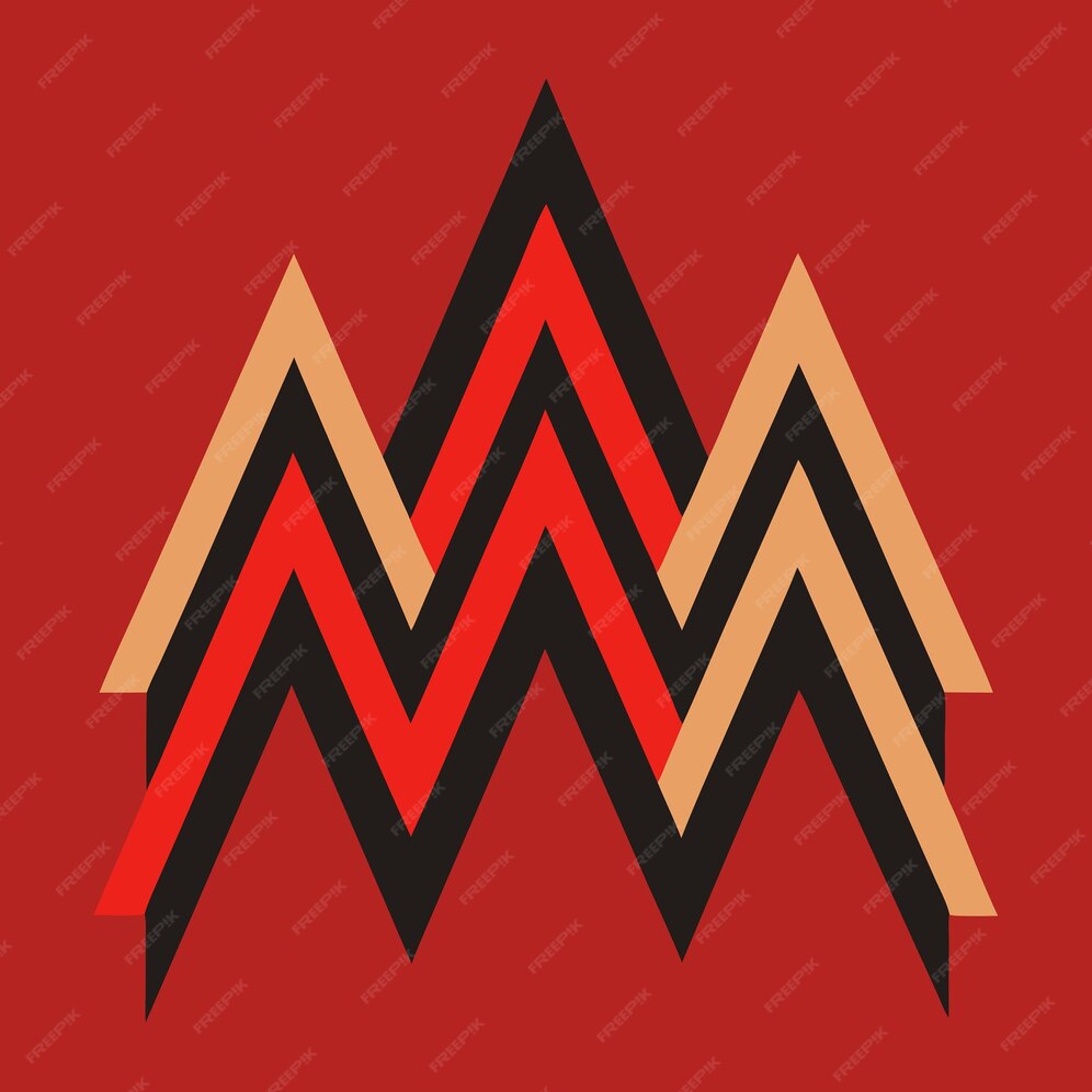 Premium Photo | Angular Waveforms Design of a pattern using sharp ...