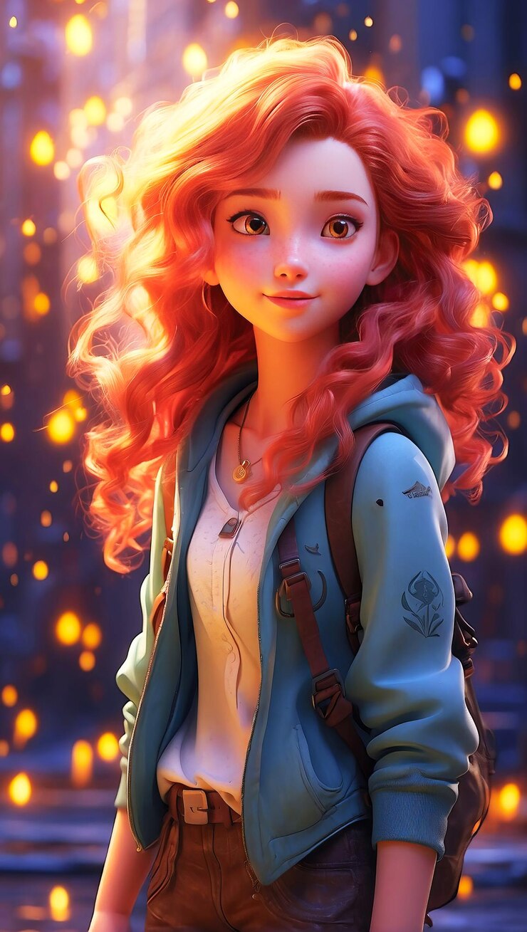 Premium Photo Anime Cute Girl Illustration