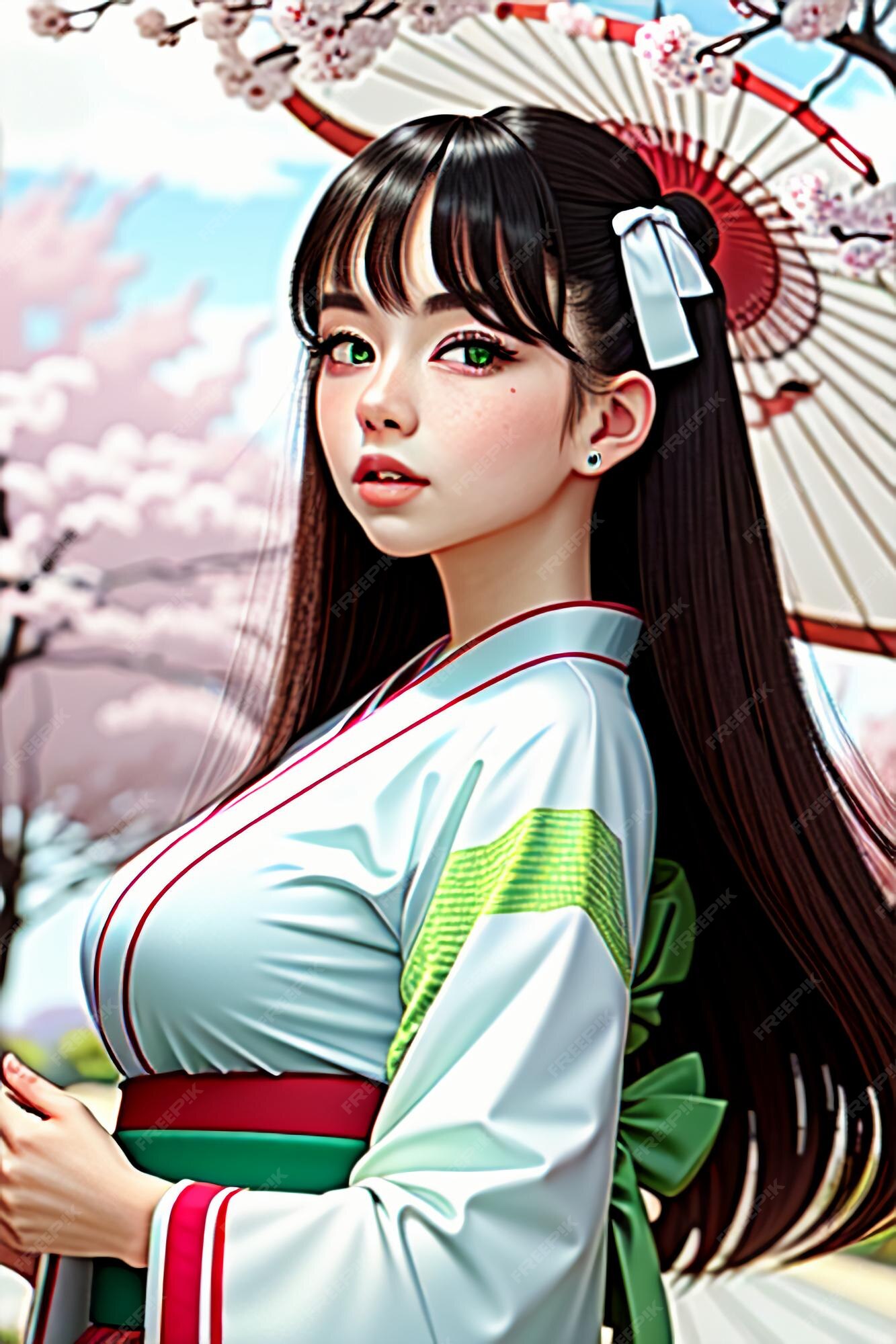 Premium Ai Image Anime Girl Characters Cute Kawaii Illustrations